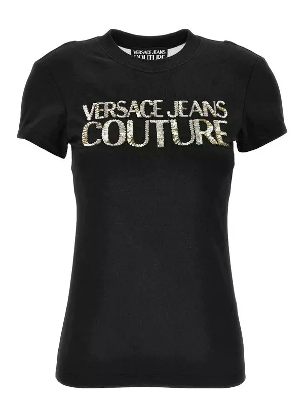 Versace Embellished T-shirt - Black