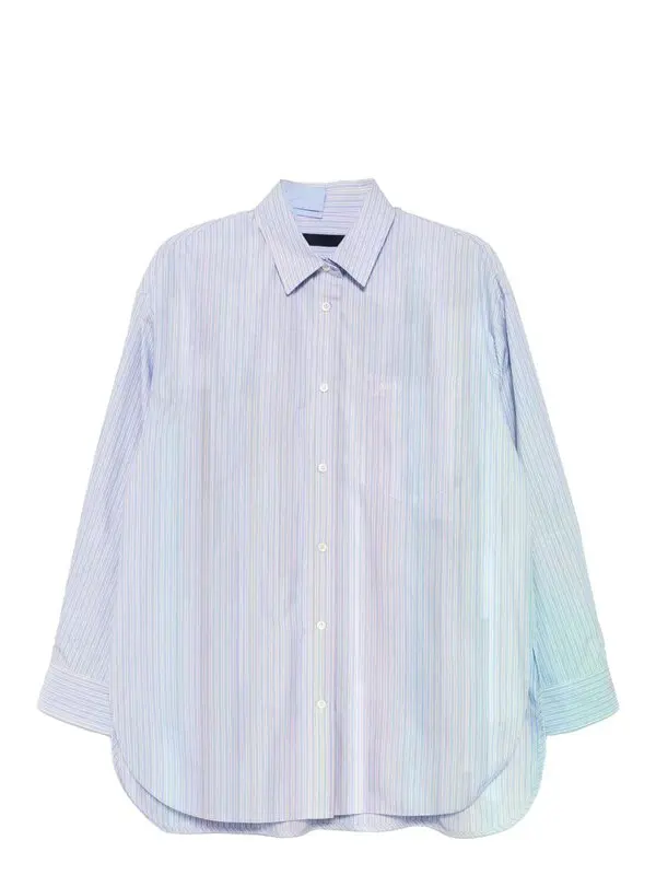 JUUN.J Pinstripe Pattern Shirt - Blue