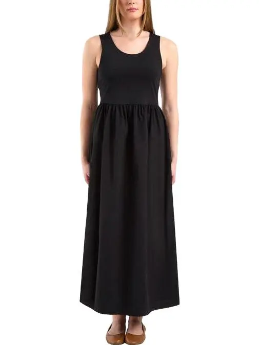 CAPSULE 121 Fitted Top Gathered Skirt Dress - Black