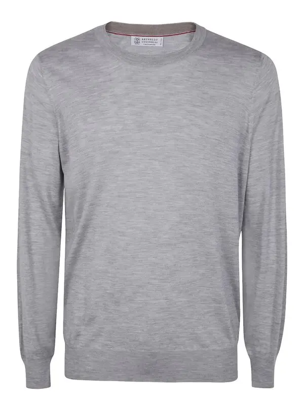 Brunello Cucinelli Round Neck Sweater - Grey