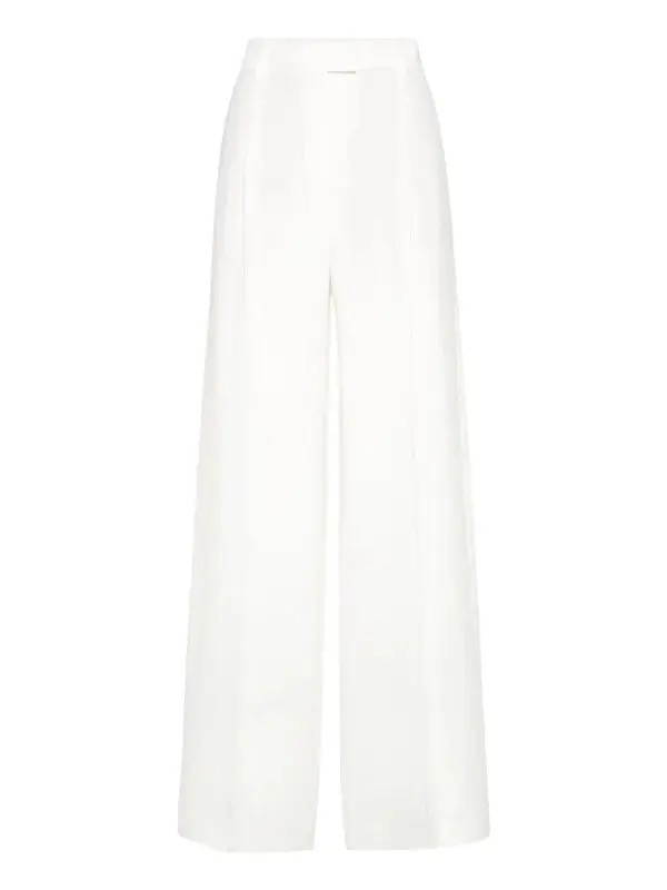 Brunello Cucinelli Wide Leg Trousers - White