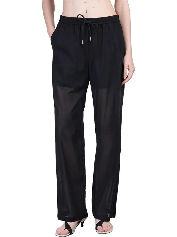 Theory Wool Blend Pants - Black