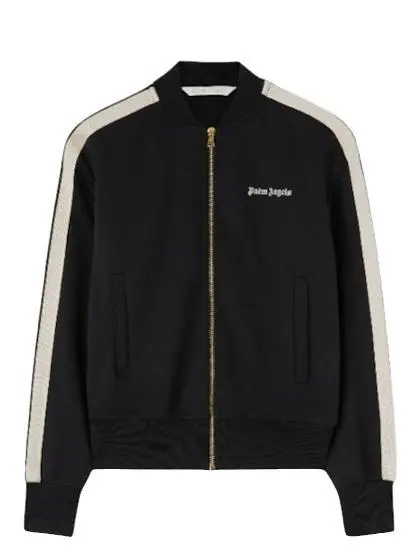 Palm Angels Classic Logo Track Bomber Jacket - Black