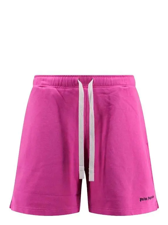 Palm Angels Embroidered Logo Sweatshorts - Pink