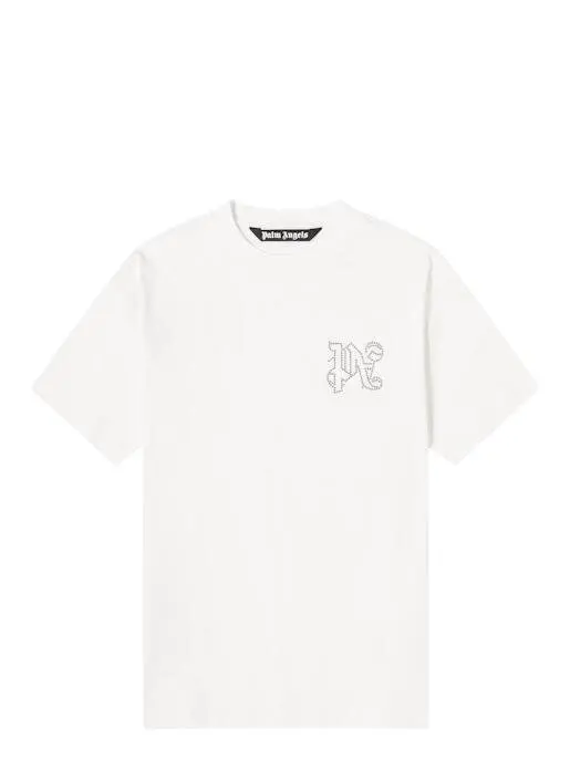 Palm Angels Monogram Stud Classic T-shirt - White