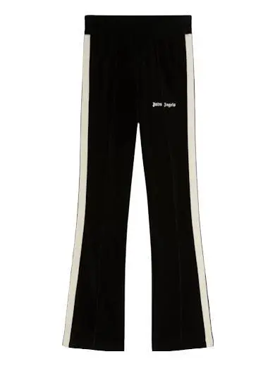 Palm Angels Velvet Flare Track Pants - Black