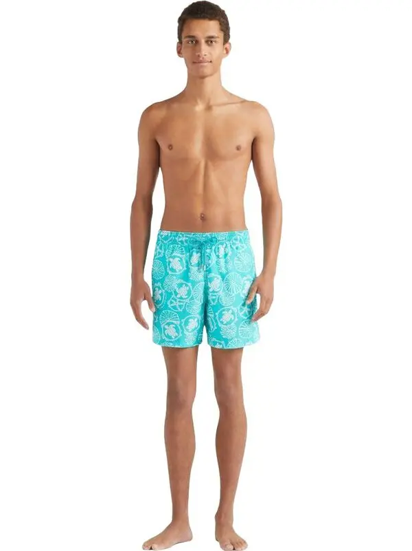 Vilebrequin Bicolor Oursins Swim Trunks - Vert Disco