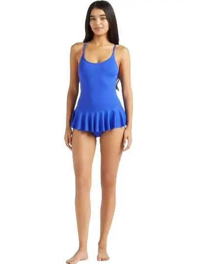 Vilebrequin Solid One-piece Swimsuit With Ruffle Skirt - Marrakech