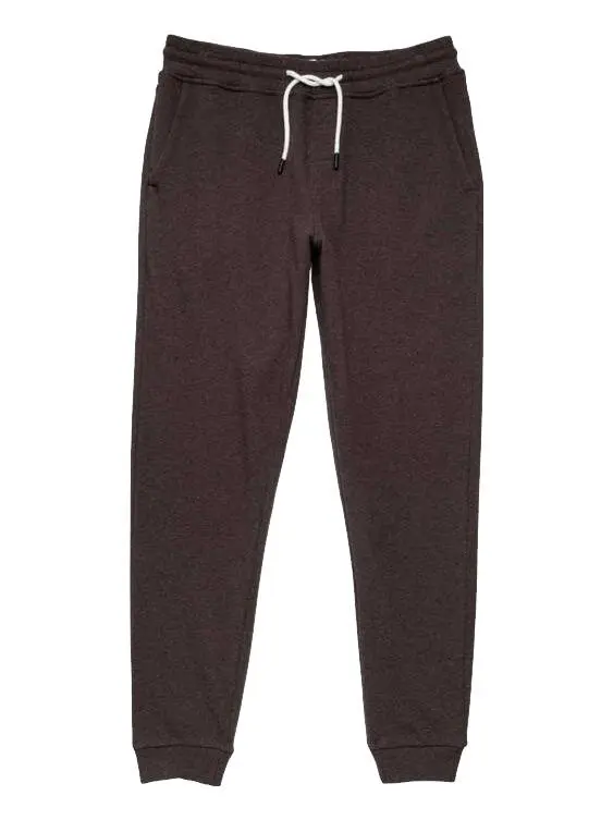 SURFSIDE SUPPLY CO. Dune Drawstring Terry Jogger - Brown Heather