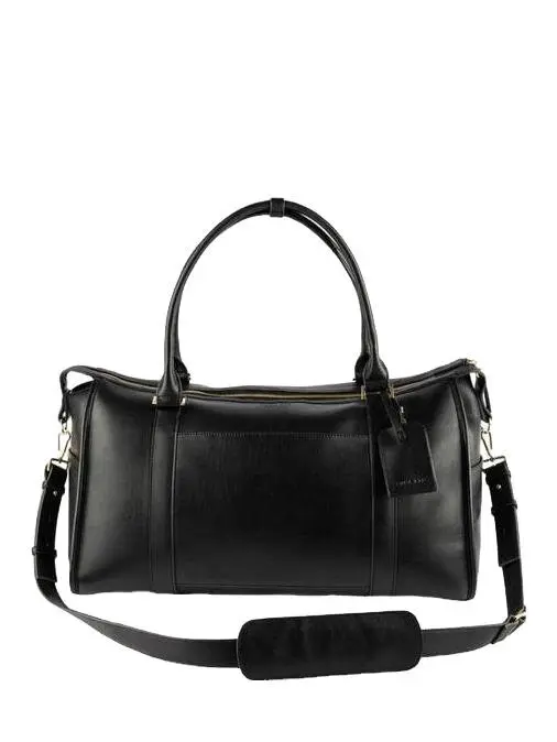 Gigi Pip Atlas Vegan Leather Weekender Bag - Black