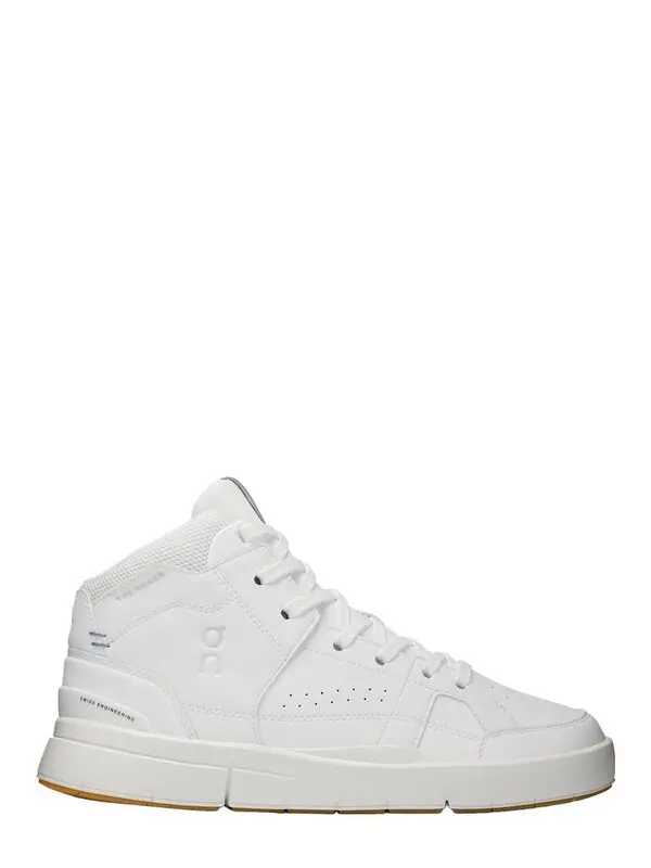 On The Roger Clubhouse Mid Sneakers - White/feather