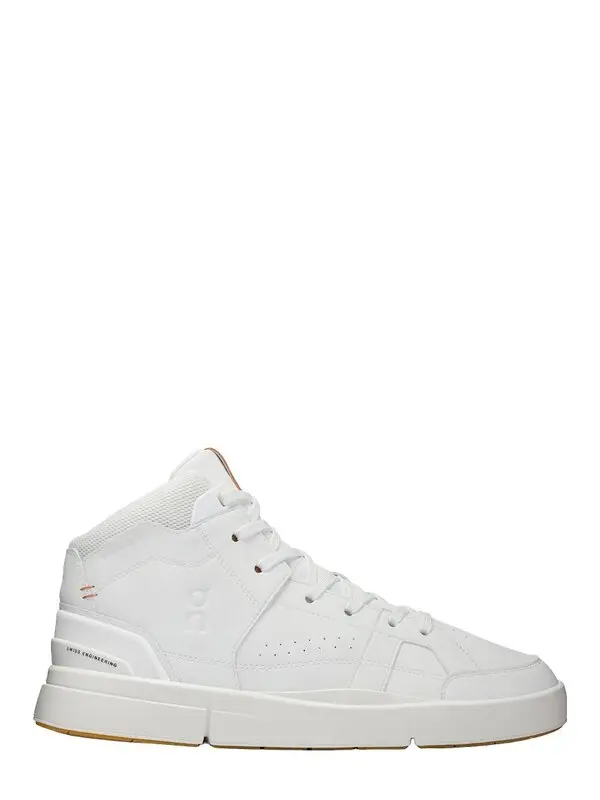 On The Roger Clubhouse Mid Sneakers - White/sandstone