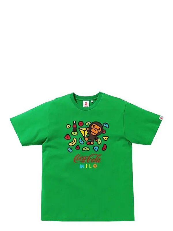A BATHING APE X Coca Cola Milo Sport Climbing Tee Shirt - Green