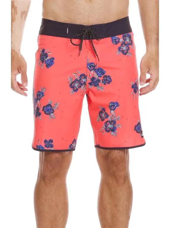 Quiksilver Surfsilk Scallop Board Shorts - Coral