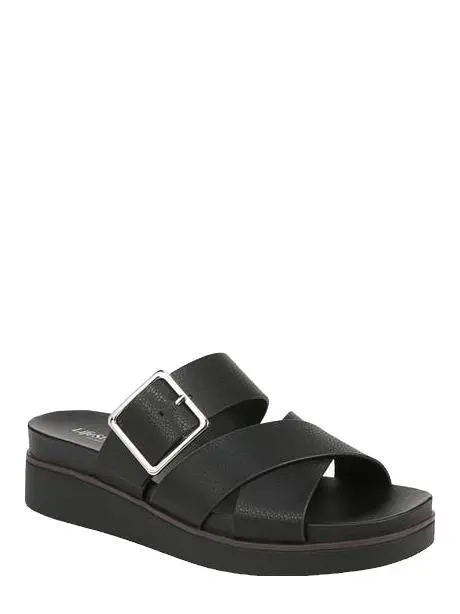 LIFESTRIDE Getaway Platform Slide Sandal - Black