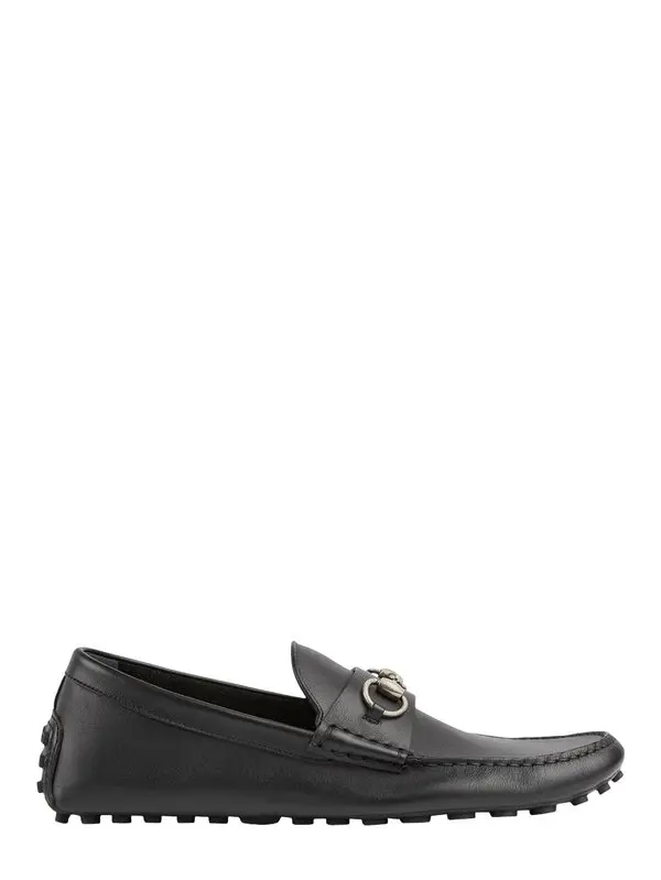 Gucci Horsebit Driver Loafers - Black