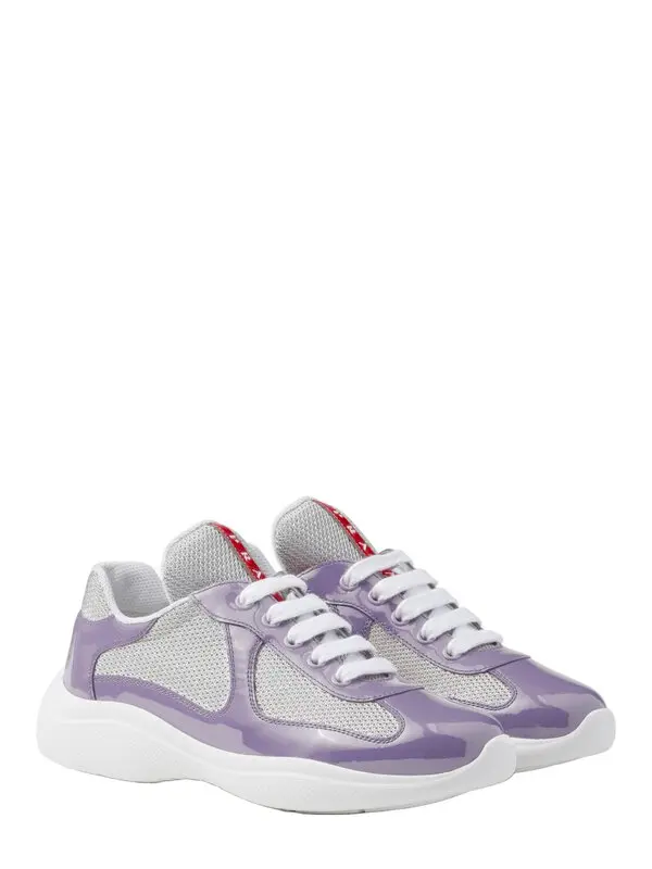 Prada America's Cup Fabric Sneakers - Lilac