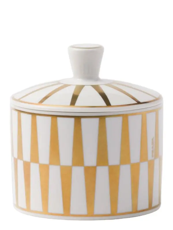 Prada Porcelain Sugar Bowl - White/gold
