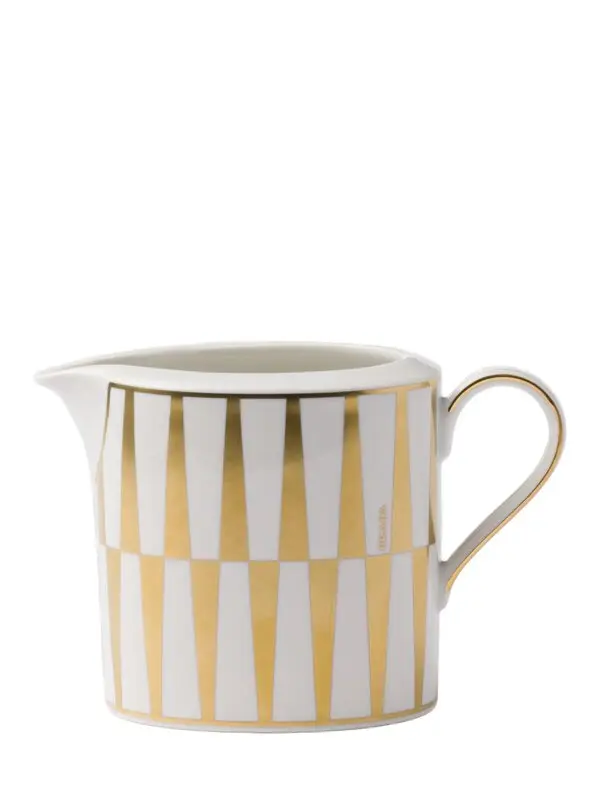 Prada Porcelain Milk Jug Stripes - White/gold