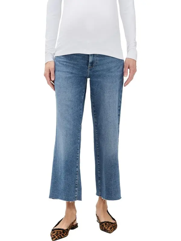DL1961 Hepburn Wide Leg Petite Maternity Jeans - East Lake (vintage)