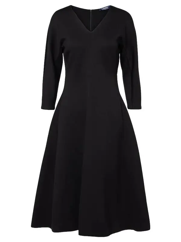 Max Mara Midas Jersey Midi Dress - Black