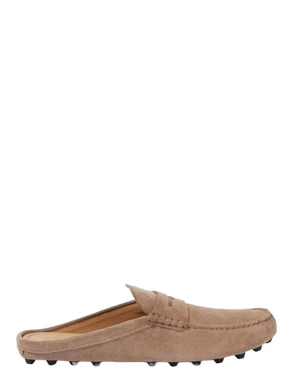TOD'S Gommino Bubble Suede Mules - Brown