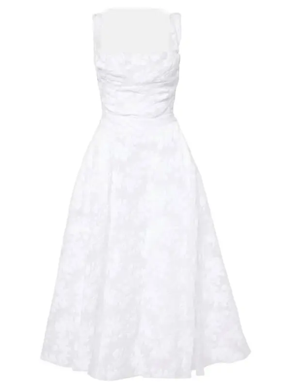 VIVIENNE WESTWOOD Draped Midi Dress - White