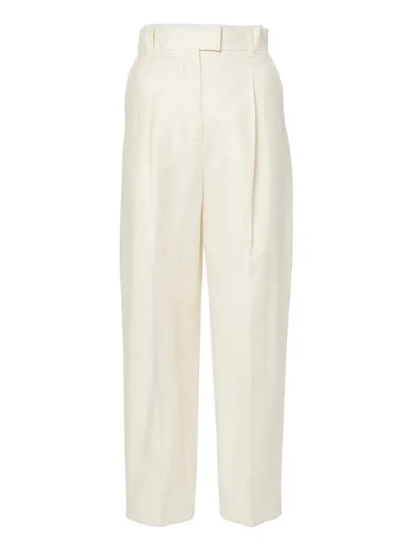 Max Mara Efedra High-rise Straight Pants - White