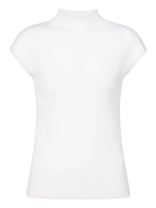 Jardin Des Orangers Ribbed-knit Wool Top - White