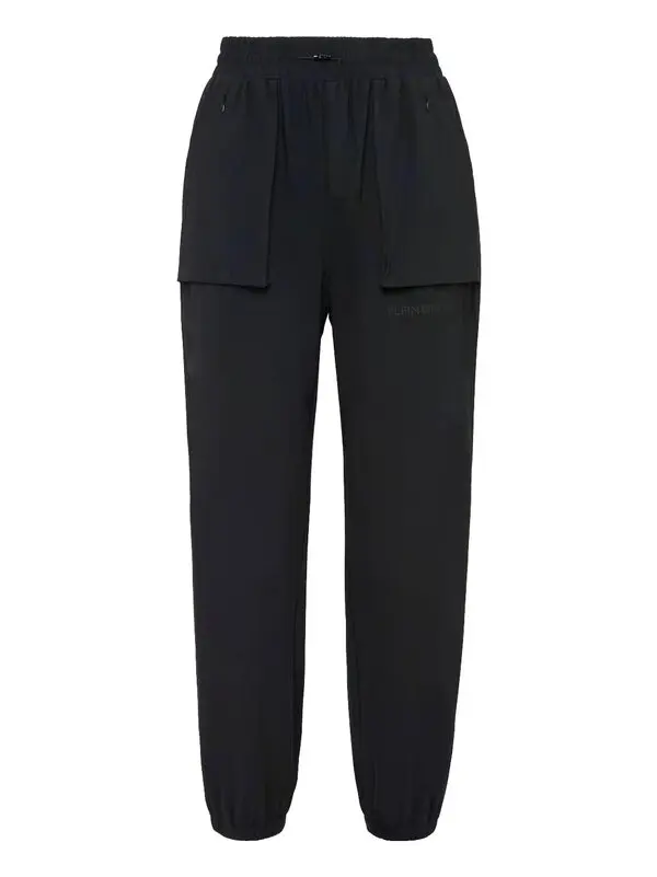 PLEIN SPORT High-waisted Track Pants - Black