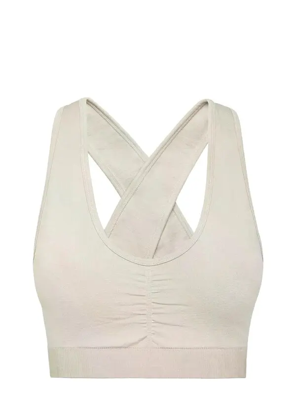PLEIN SPORT Seamless Wide-straps Sports Bra - Neutrals