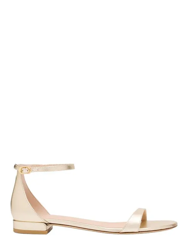 STUART WEITZMAN Nudist Ankle-strap Sandals - Light Gold