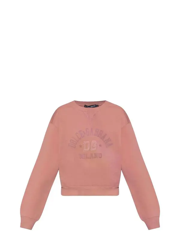 Dolce & Gabbana Logo-print Sweatshirt - Pink