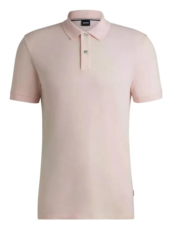 BOSS Cotton Polo Shirt - Pink