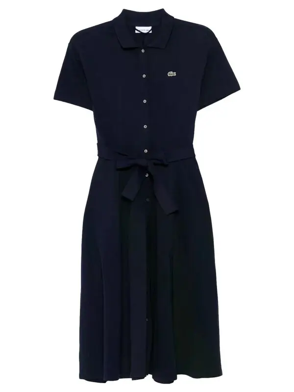 Lacoste Mini-piqué Shirt Dress - Blue