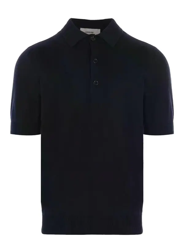 LARDINI Cotton Polo Shirt - Blue