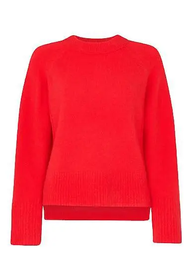 Whistles Wool-blend Knitted Jumper - Red