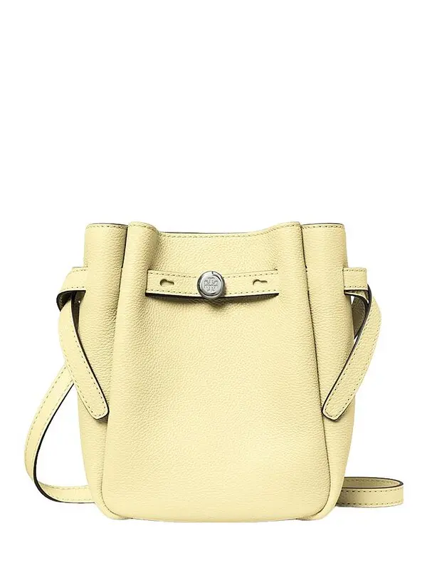 Tory Burch Small Leather Crossbody - Lemon Soufle Leather