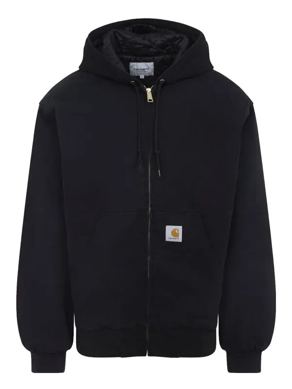 Carhartt Work In Progress Cotton Hooded Jacket - Black