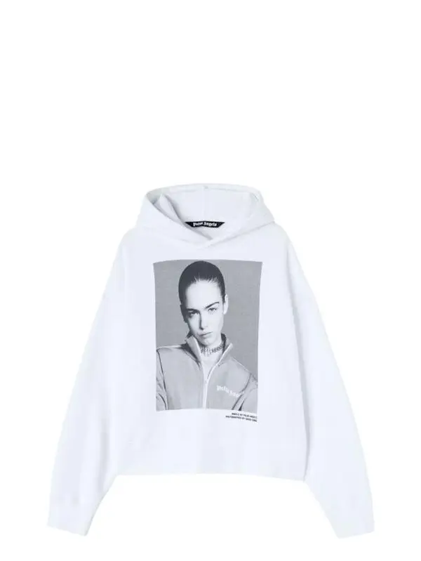 Palm Angels Angels Hoodie - White/black