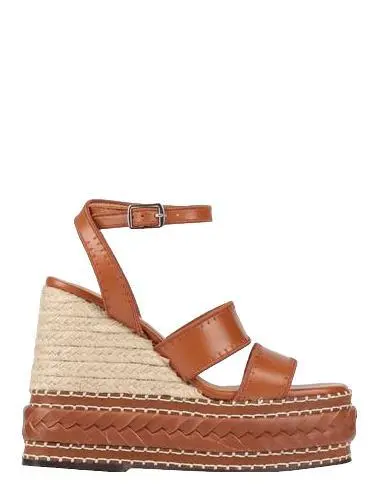 CastaÑer Leather Espadrille Sandals - Brown
