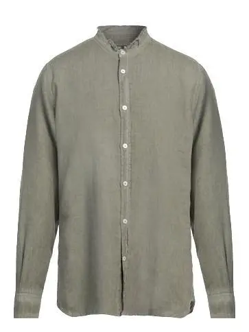 MESSAGERIE Patrizio Piscaglia Shirt Military Size Linen - Green