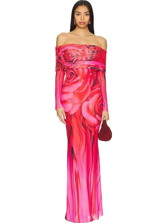 AFRM Thelma Maxi Dress - Red