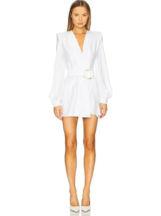 ZHIVAGO Cala Conta Mini Wrap Dress - White