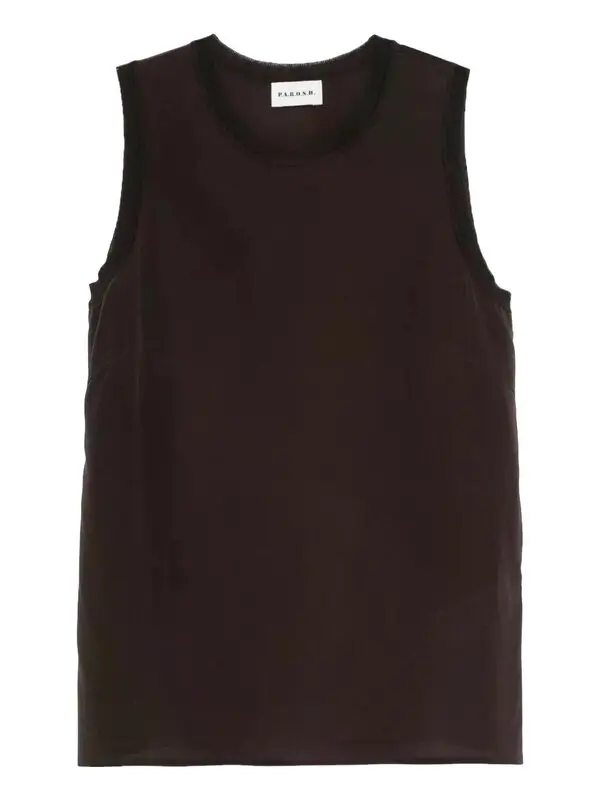 P.a.r.o.s.h Sleeveless Blouse - Brown