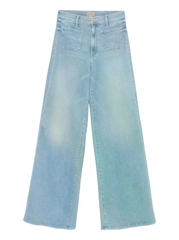 MOTHER Patch-pocket Wide-leg Jeans - Blue