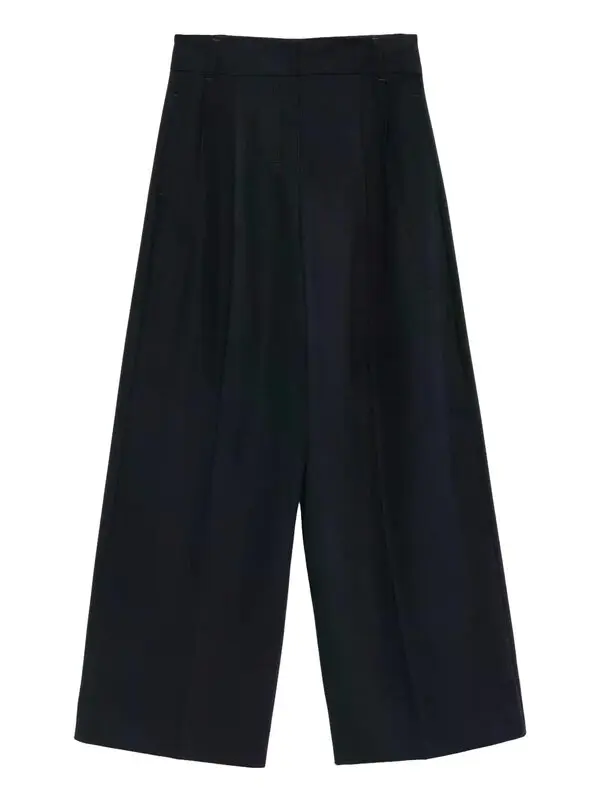 Max Mara Wide Leg Trousers - Blue