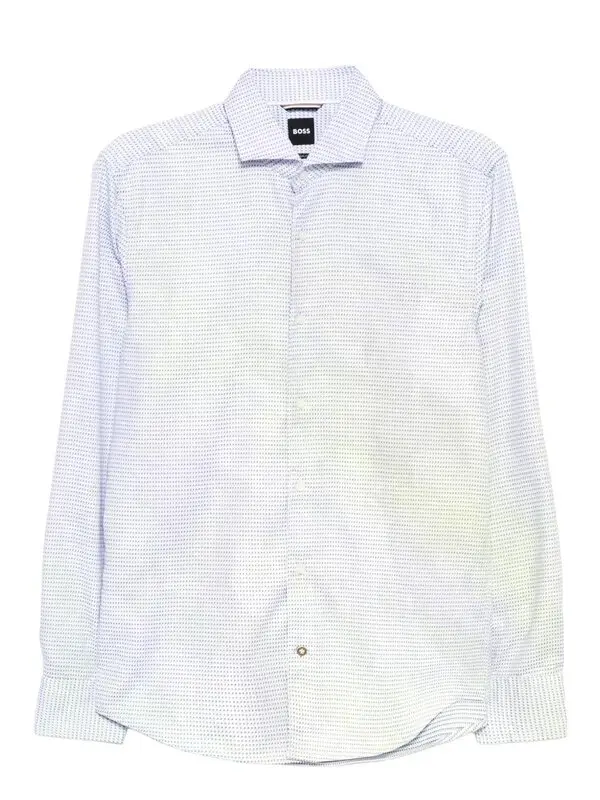 BOSS Patterned Shirt - Blue