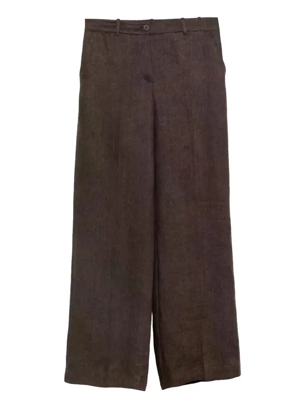 P.a.r.o.s.h Linen Trousers - Brown
