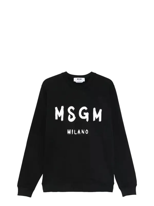 MSGM Logo-print Sweatshirt - Black